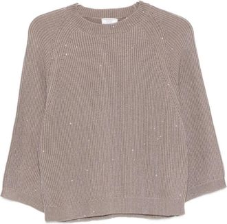 PESERICO Femme, Pulls, Brun, Taille: 42 FR Pull ras du cou