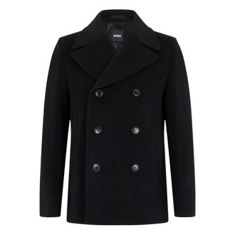 HUGO BOSS H-Hyde Peacoat-264 - Homme - Manteaux - Noir - Taille: 4XL