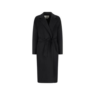 Max Mara Femme, Manteaux, Noir, Taille: 40 FR Élégant manteau Melinda pour femmes