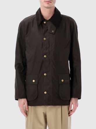 Barbour Veste Ashby en coton cir&eacute; avec col en velours c&ocirc;tel&eacute; et poches