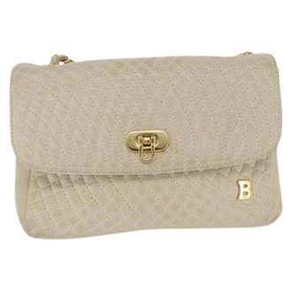 Bally Pre-owned Leder Schultertasche - - Pre-owned - Damen - Beige - ONE SIZE