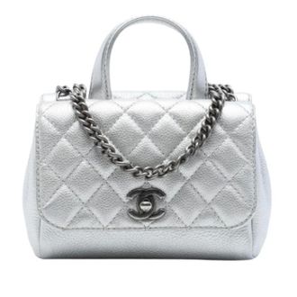 Chanel Sac Mini Coco Handle Pre-owned - Femme - Pre-owned - Blanc - Taille: ONE Size