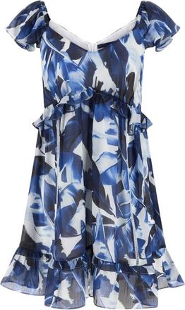 Guess Femme, Robes, Multicolore, Taille: 38 FR Orsola Flare Dress
