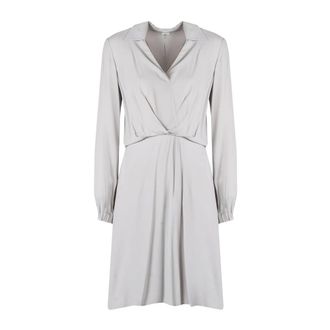 Patrizia Pepe Robe courte &agrave; ourlet portefeuille - Femme - Robes - Blanc - Taille: 38 FR