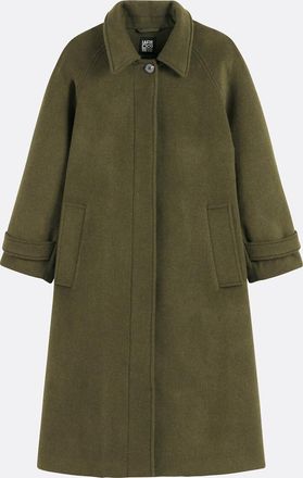 La Redoute Collections Manteau Drap De Laine M&eacute;lang&eacute;e Signature Isidore