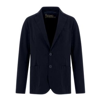 Herno Leichter Scuba Blazer- ungewaschen - - Jackets - Herren - Blau - M