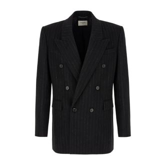 Saint Laurent Herren, Jacken, Schwarzk, XLGr&ouml;&szlig;e