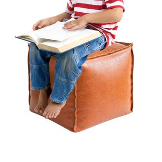 Generic Fu&szlig;hocker Stauraum - Faltbarer Sitzhocker, weiches Polsterkissen | Bef&uuml;llbarer Aufbewahrungsw&uuml;rfel, Spielzeugbox Sitzbank, vielseitig f&uuml;r Wohnzimmer S