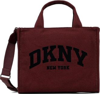 DKNY sac cabas médium à logo imprimé Hadlee - Rouge