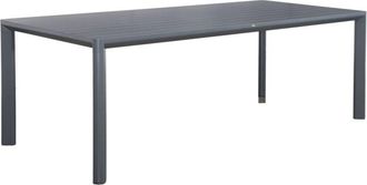 Sweeek Table de jardin anthracite SACRAMENTO aluminium. 8 places. 220 x 100 x 75 cm