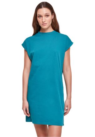 Urban Classics Damen Kleid Ladies Turtle Extended Shoulder Dress watergreen 5XL