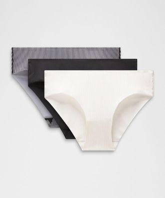 lululemon InvisiWear Bikini-Unterw&auml;sche mit mittelhohem Bund 3er-Pack f&uuml;r Frauen - Gr&ouml;&szlig;e M