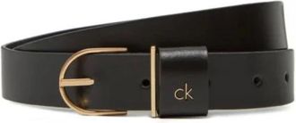 Calvin Klein Femme, Accessoires, Noir, Taille: 75 CM Leather Belt