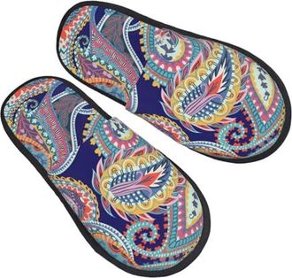 Generic Pantoufle Maison Ornement De Fleur Chaussons Maison Antid&eacute;rapantes Hiver Chaussures Chaudes Portative Chaudes Pantoufles Pour Maison Salon H&ocirc;tels M