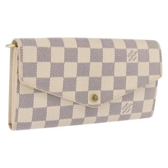 Louis Vuitton Portefeuille long Sarah doccasion - Femme - Pre-owned - Blanc - Taille: ONE Size