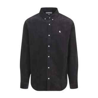 Carhartt Work in Progress Madison Fine Cord Shirt - - Shirts - Herren - Schwarzk - S