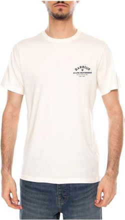 Barbour Homme, Tops, Blanc, Taille: XL T-Chemises
