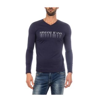Armani Jeans Langarmshirt - - Tops - Herren - Blau - S