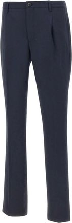 Pal Zileri Homme, Pantalons, Bleu, Taille: 2XL Pantalon en laine stretch