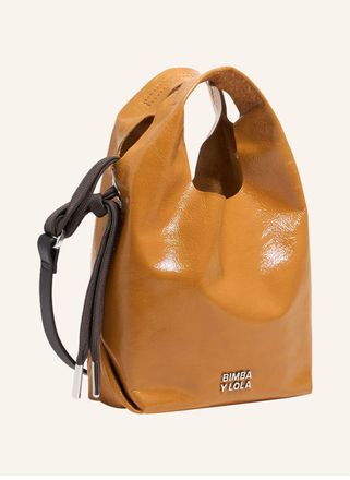 Bimba & Lola Bimba Y Lola Leder-Mini-Papiertasche braun