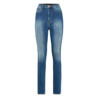 Philipp Plein High Waist Jegging - - Jeans - Damen - Blau - W26