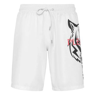 Plein Sport Homme, Maillots de bain, Blanc, Taille: 3XL Swim Trunks Tiger