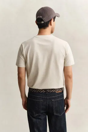 GANT T-Shirt TONE PIQUE Regular fit mit Rundhalsausschnitt