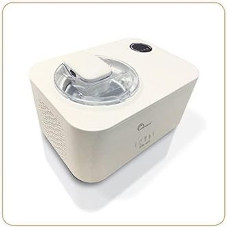Little Balance 8610 Turbo-Vanille, Eismaschine, Eismaschine, Eismaschine, 1,2 l, 3 Funktionen, Eiscreme, Eisjoghurt und Sorbet, 110 W, creme