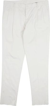 Dolce & Gabbana Homme, Pantalons, Blanc, Taille: XL Chinos