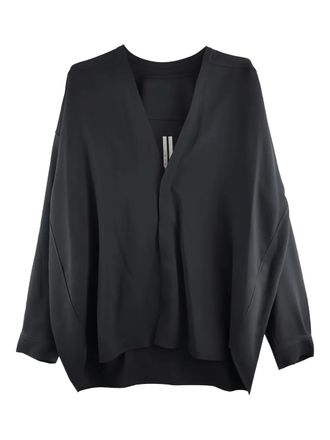 Rick Owens Hemd mit V-Ausschnitt - Schwarz