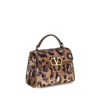 Valentino Garavani Womens Multicolor Silk Shoulder Bag
