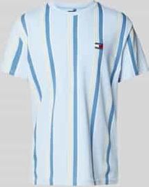 Tommy Jeans Regular Fit T-Shirt aus reiner Baumwolle mit Label Stitching