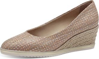 Tamaris Pumps Damen Vegan Keilabsatz beige,EU 37