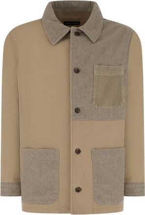 White Sand Veste en coton - Homme - Vestes - Beige - Taille: L