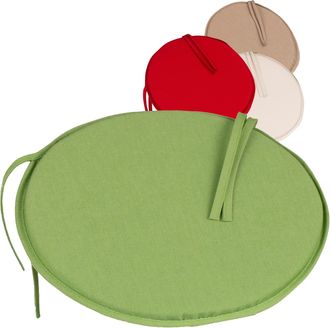 Beo Sitzkissen Stuhl Rund | Made in EU | Reißfestes Sitzkissen Gartenstuhl ohne Ausbleichen | Waschbares Stuhlkissen für In- & Outdoor | Atmungsaktives Si