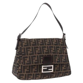Fendi Sac bandouli&egrave;re Zucca Canvas Pre-owned - Femme - Pre-owned - Brun - Taille: ONE Size