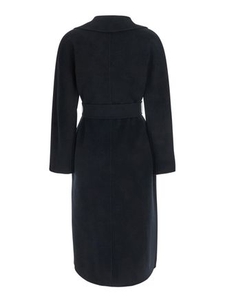 Max Mara Womens Coat Black Wool-Cashmere