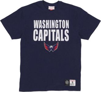 Mitchell & Ness Washington Capitals NHL T-Shirt - - Tops - Herren - Blau - M