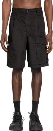 C.P. Company C.p. Company, Homme, Shorts, Noir, Taille: S Short Boxy Lens Microreps C.p. Company