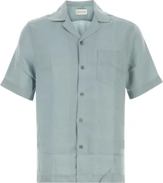 Frescobol Carioca Chemise en lin Angelo - Homme - Chemises - Bleu - Taille: XL