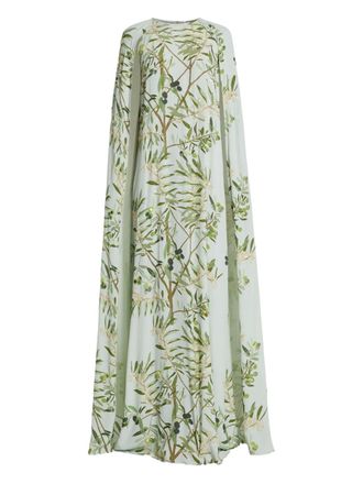 Bernadette robe longue imprim&eacute;e &agrave; sequins - Vert