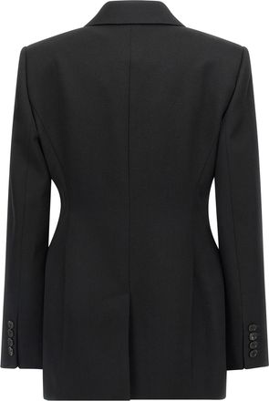 Givenchy Satin Lapel Blazer - Black