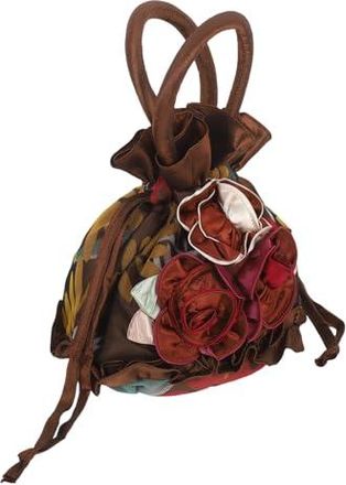 Valiclud Sac Seau Floral &Eacute;l&eacute;gant pour Femme Sac de Soir&eacute;e Chic &agrave; Main Pochette Formelle pour Mariage et Banquets &agrave; Main Vintage &agrave; Imprim&eacute; Fleuri