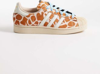 adidas Originals Superstar II - Baskets &agrave; imprim&eacute; girafe-Jaune