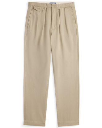 Ralph Lauren Chino Whitman aus Baumwolle mit doppelter Bundfalte, Relaxed Fit in