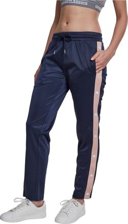 Urban Classics Damen Relaxed Sporthose Ladies Button Up Track Pants TB1995, Gr. 36 (Herstellergröße: S), Blau (Navy/Lightrose/White 01331)
