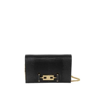 Elisabetta Franchi Sac bandouli&egrave;re effet l&eacute;zard - Femme - Sacs - Noir - Taille: ONE Size