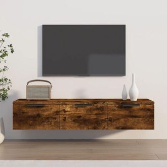 vidaXL Vidaxl - Armoire murale Ch&ecirc;ne fum&eacute; 102x30x20 cm Bois ding&eacute;nierie
