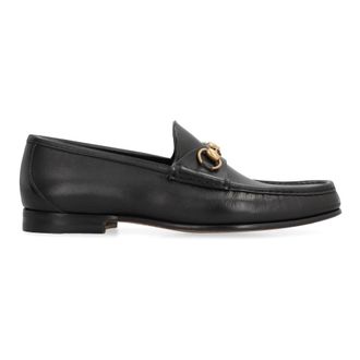 Gucci Klassische Lederslipper mit Horsebit-Detail - - Shoes - Herren - Schwarzk - 41 EU