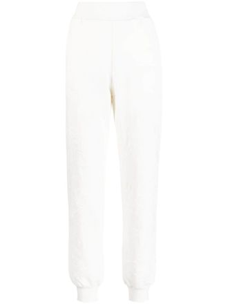 Elie Saab pantalon de jogging &agrave; broderies - Blanc